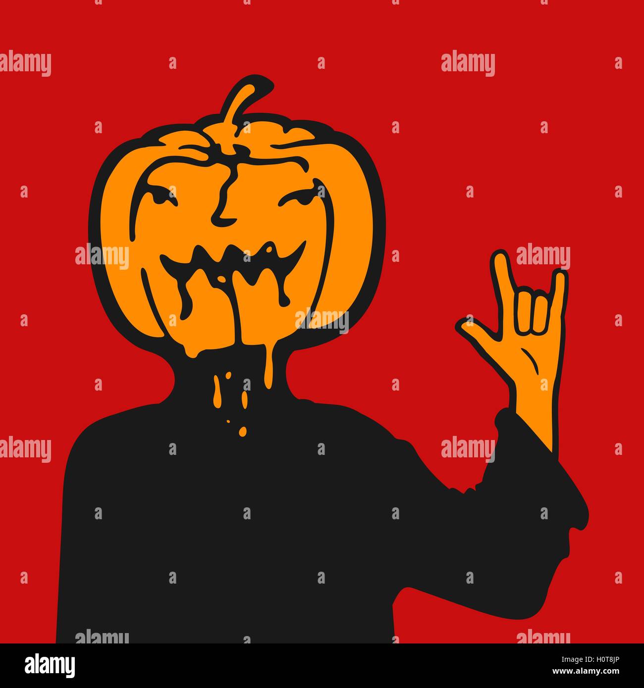 Halloween Vector Cartoon Character Stock Vector Image & Art - Alamy