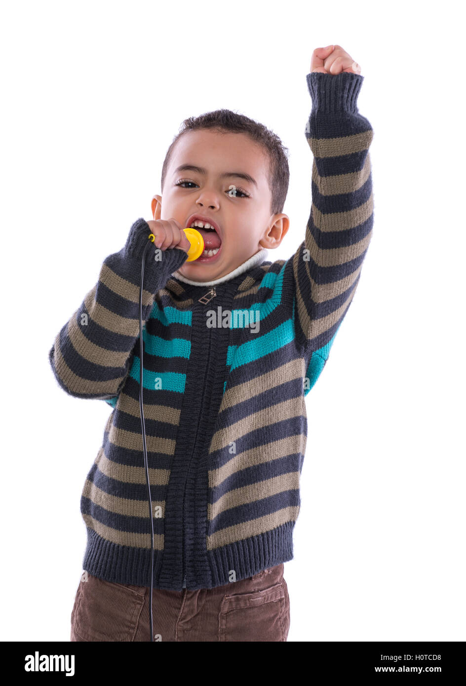 Child microphone speech hi-res stock photography and images - Alamy