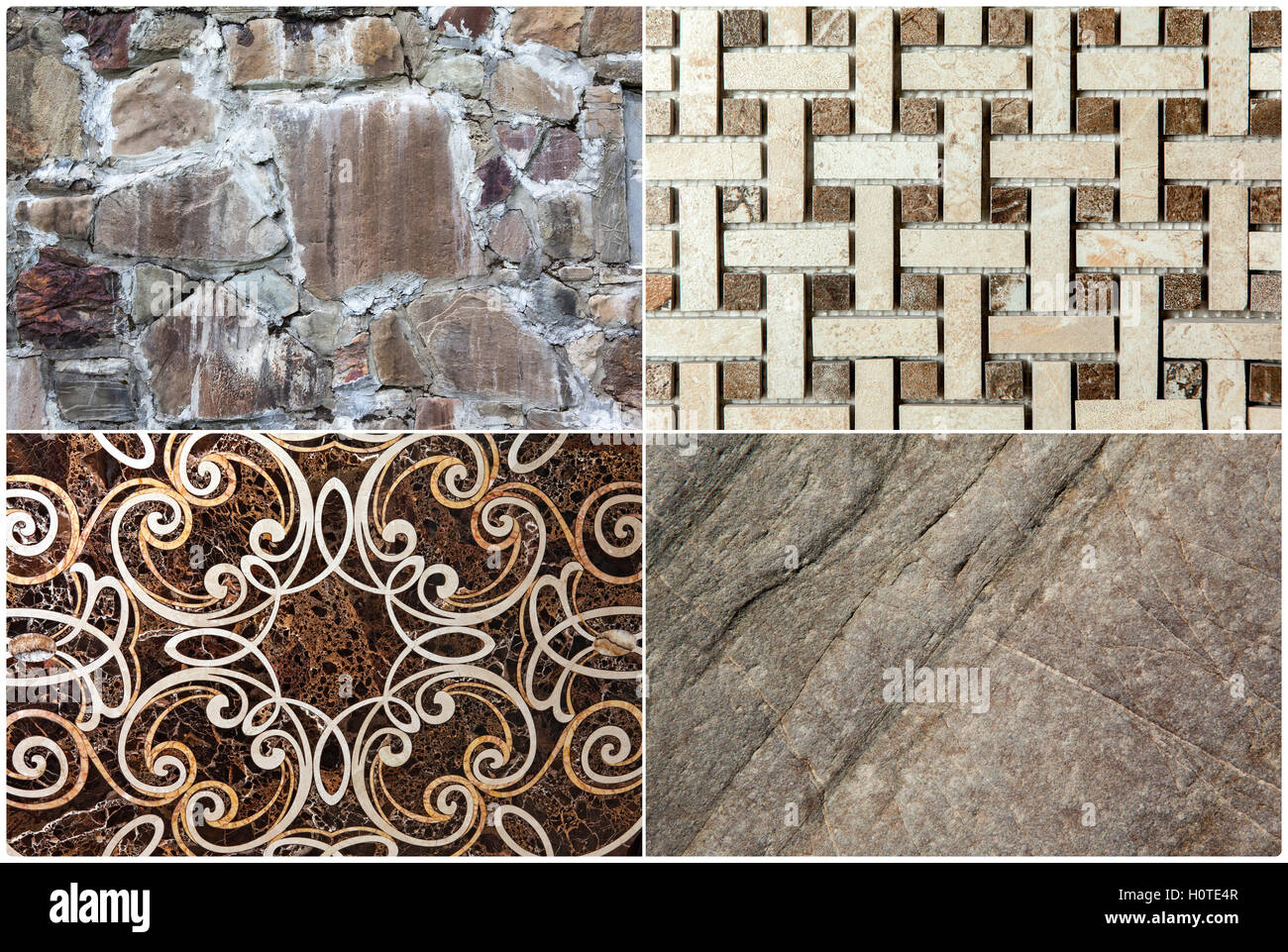 Collage grunge stone background Stock Photo - Alamy