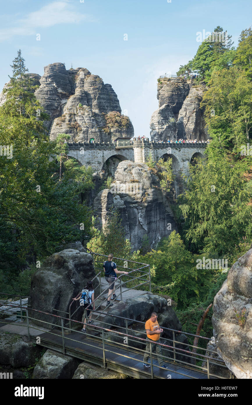 Bastei rocks hi-res stock photography and images - Alamy
