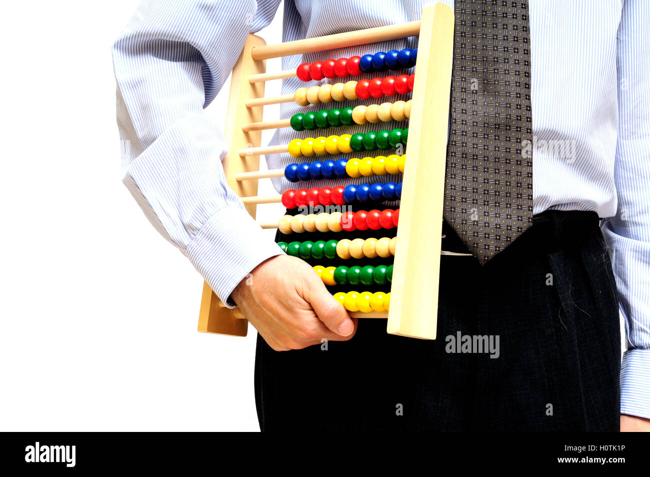 man with an abacus Stock Photo - Alamy