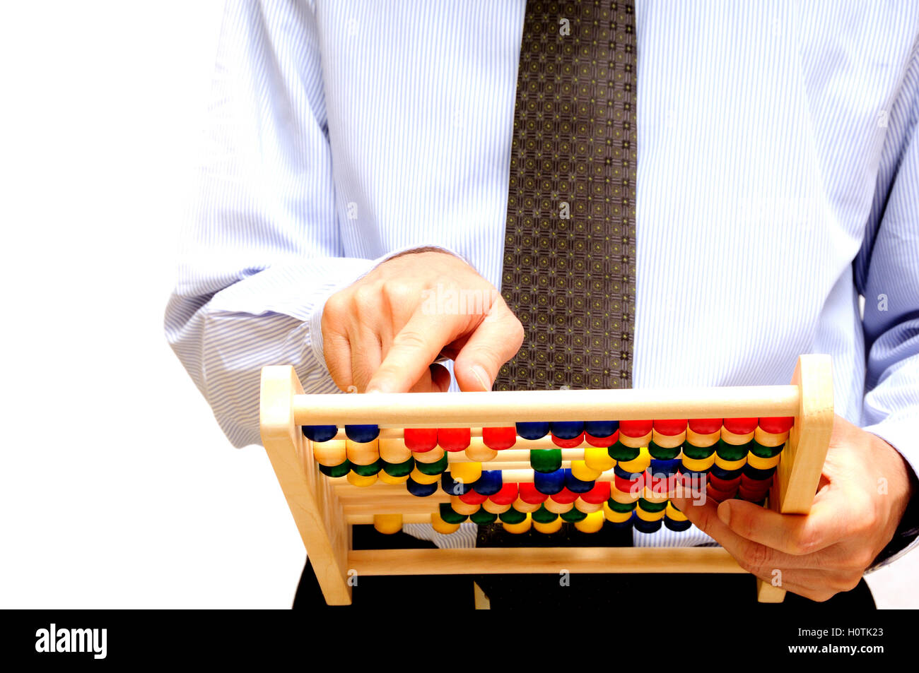 man with an abacus Stock Photo - Alamy