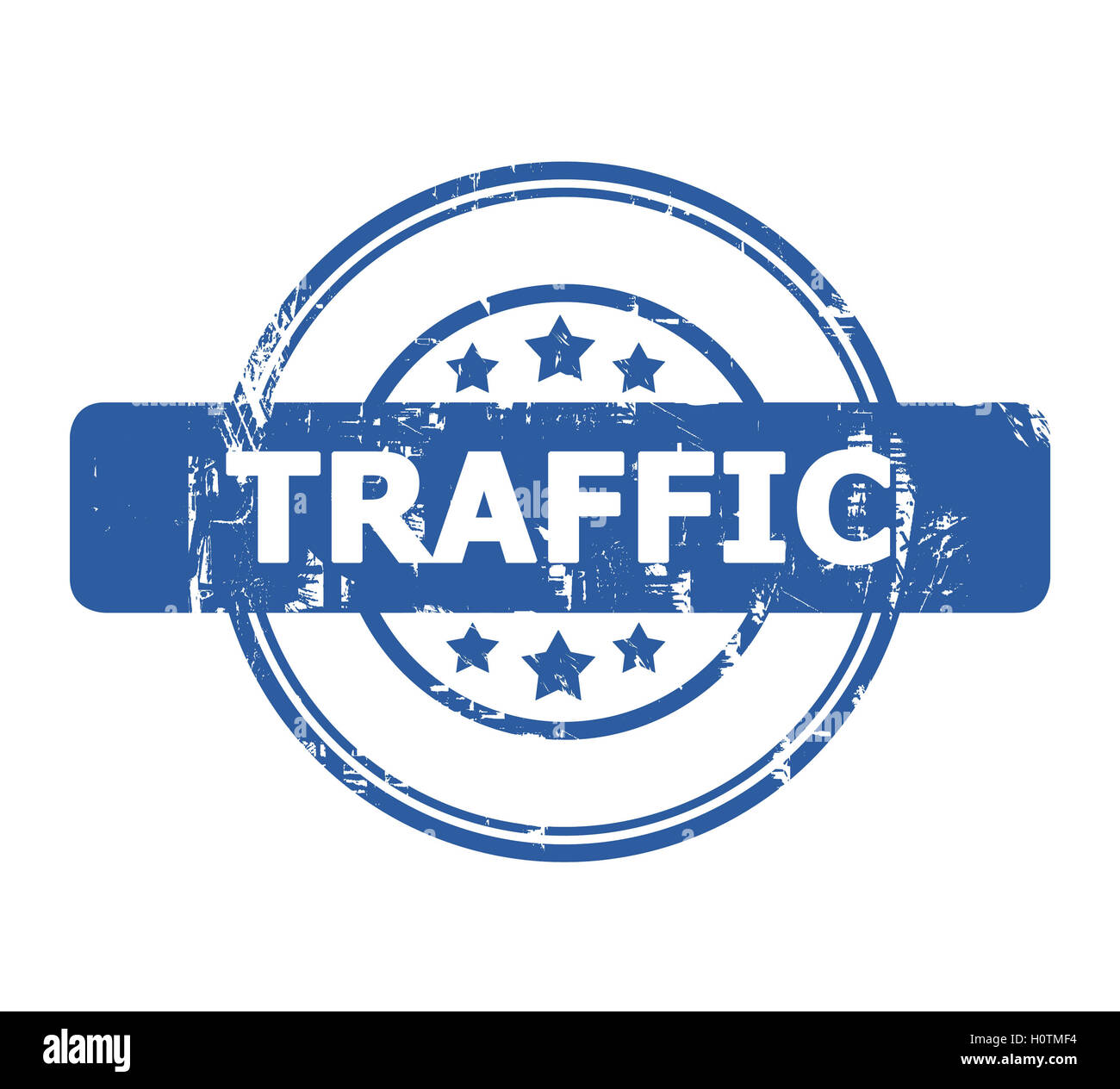 Traffic Stamp with stars isolated on a white background Stock Photo - Alamy