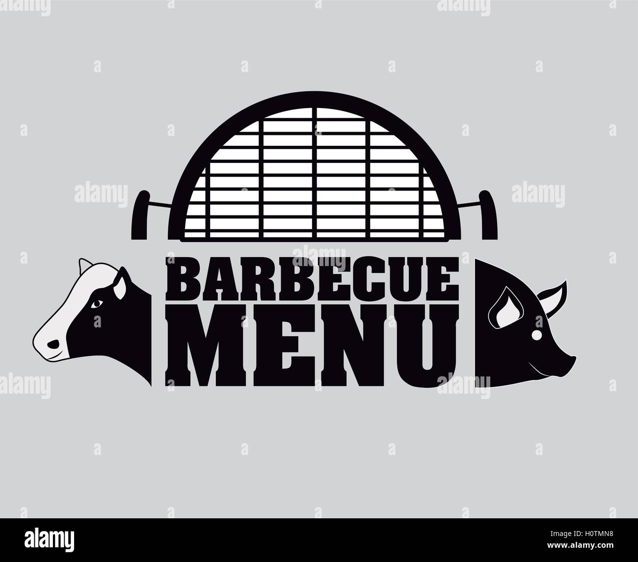 Bbq and grill menu design Stock Vector Image & Art - Alamy
