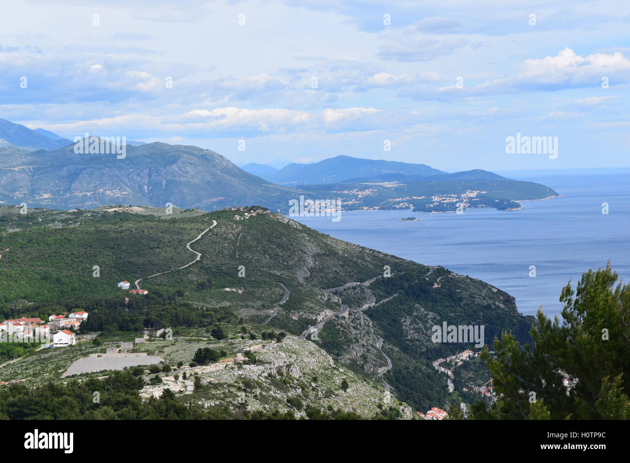 Mountain View from Mountain Srd, Dubrovnik, Croatia Stock Photo - Alamy