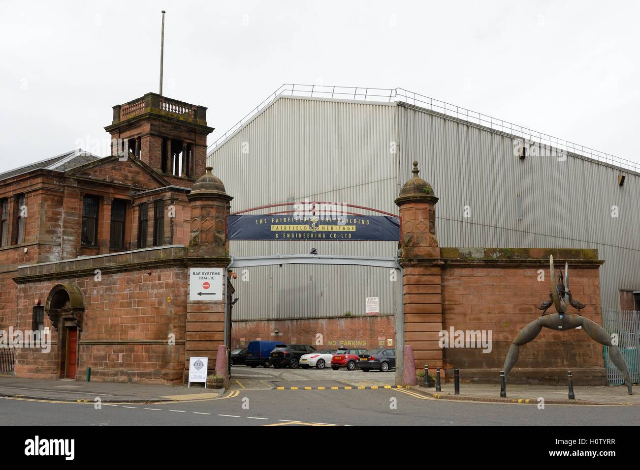 Formerly the main gate of Fairfield shipyard this is now Fairfield ...