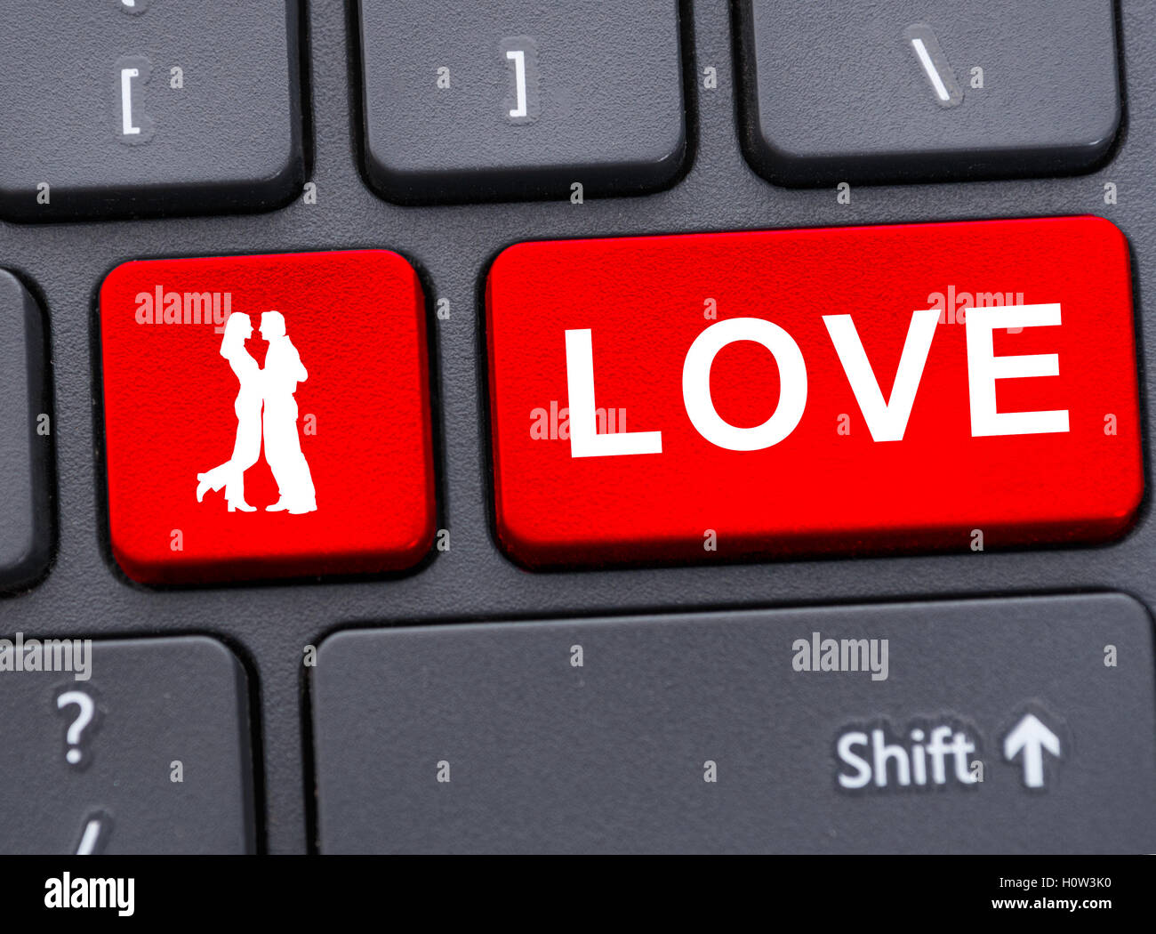 Computer keyboard key button girlfriend hi-res stock photography and ...