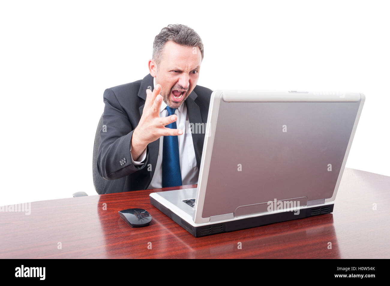 Angry broker checking stock hi-res stock photography and images - Alamy