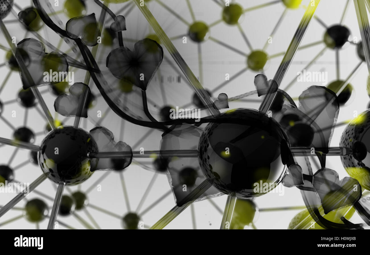 Molecular Geometric Chaos Abstract Structure Science Technology Network Connection Hi Tech