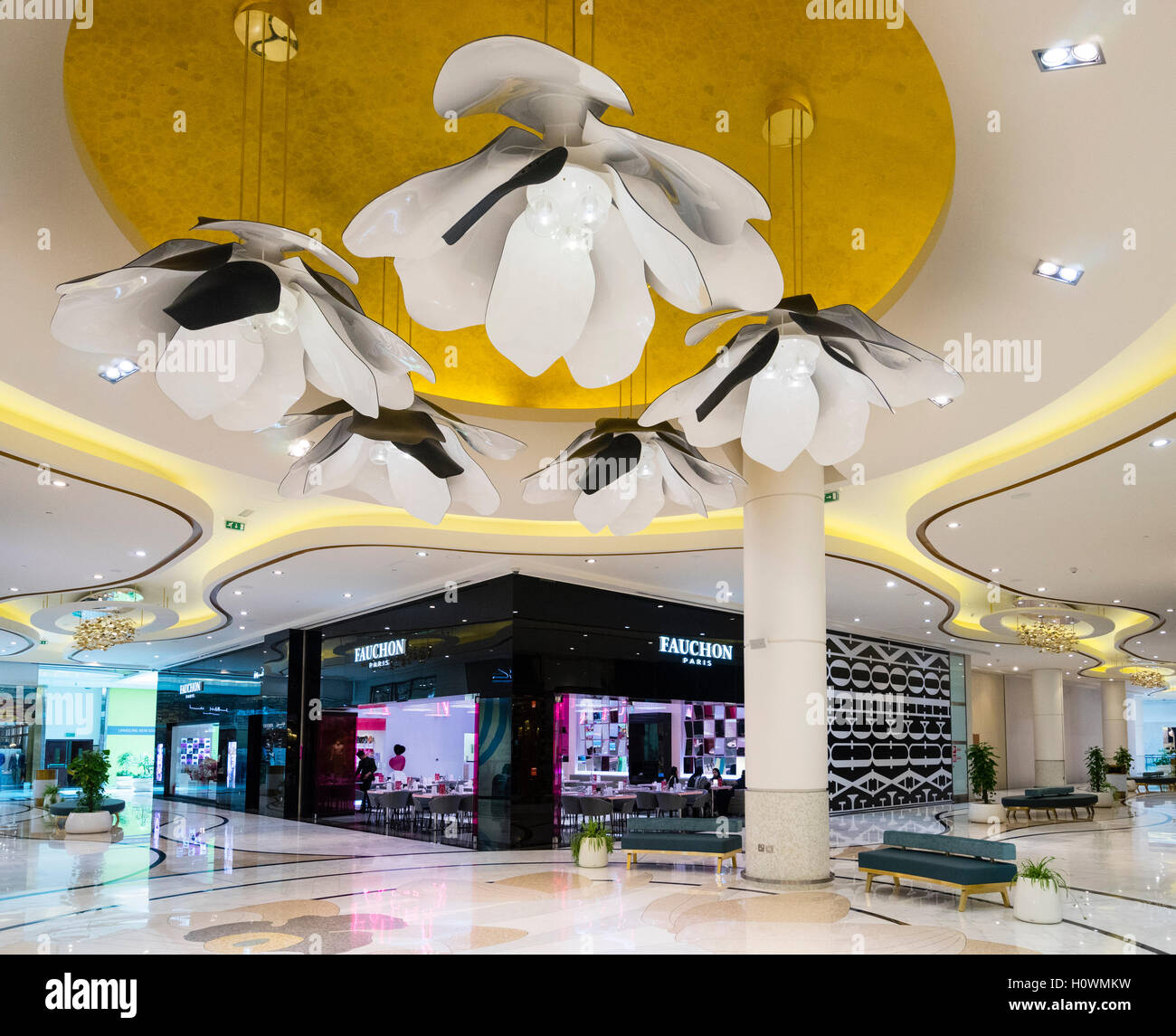 Luxury fashion boutiques inside The Lagoona Shopping Mall in Doha ...