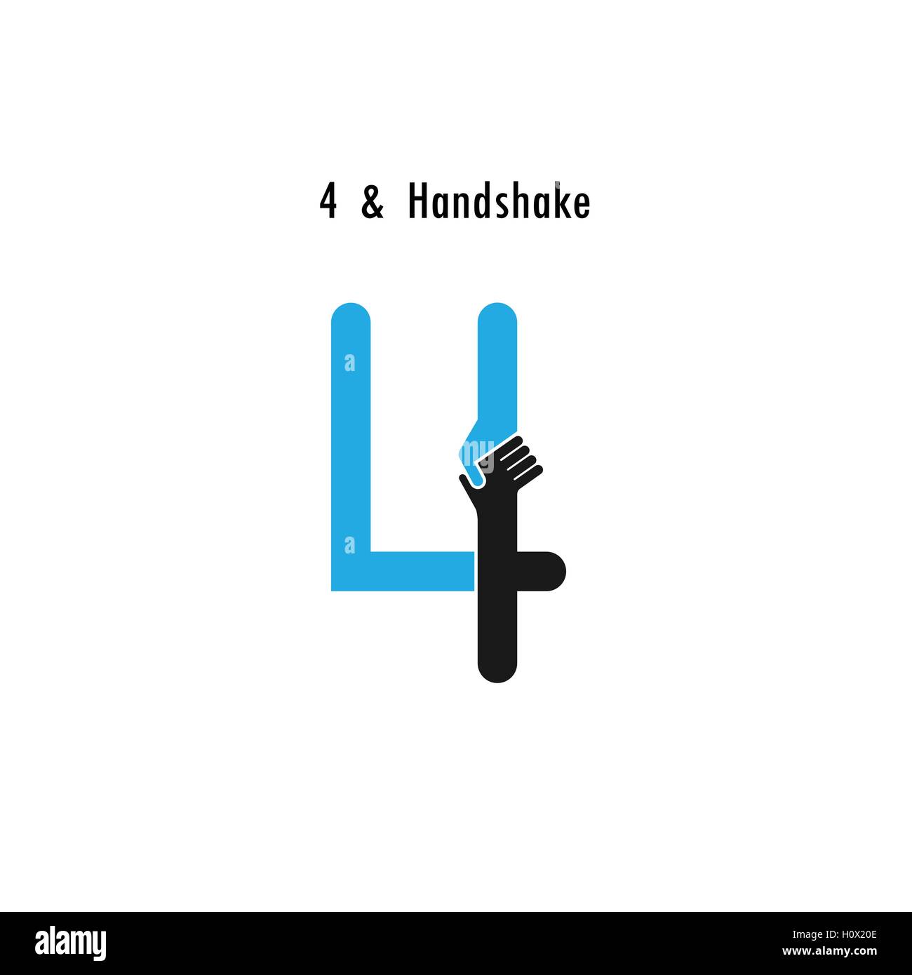 Number 4 vector vectors hi-res stock photography and images - Alamy