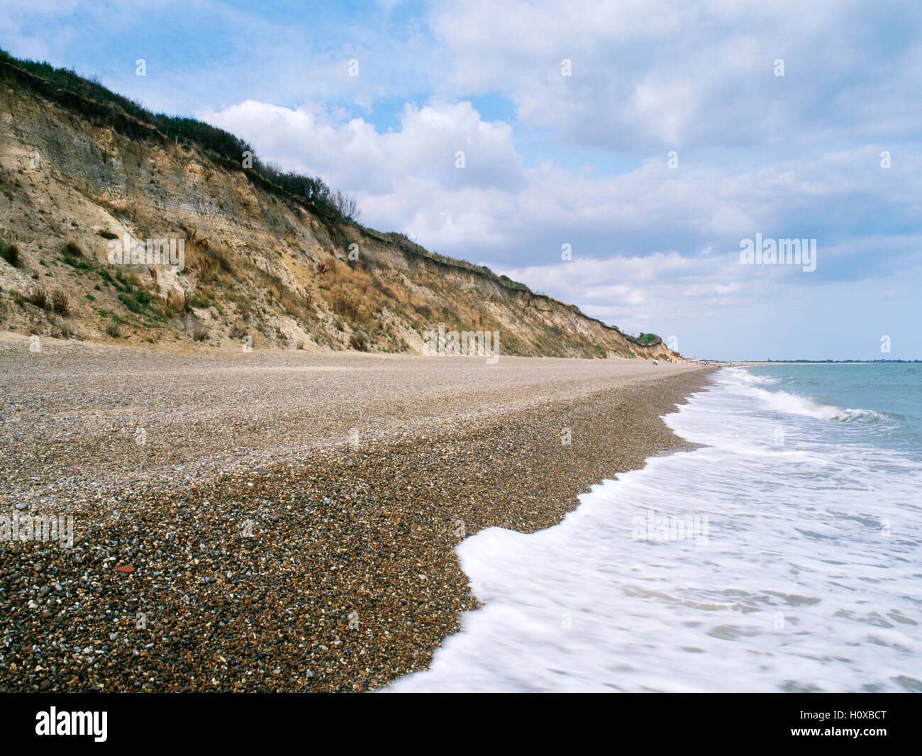 Dunwich beach and cliff erosion, Suffolk, England, UK Stock Photo - Alamy