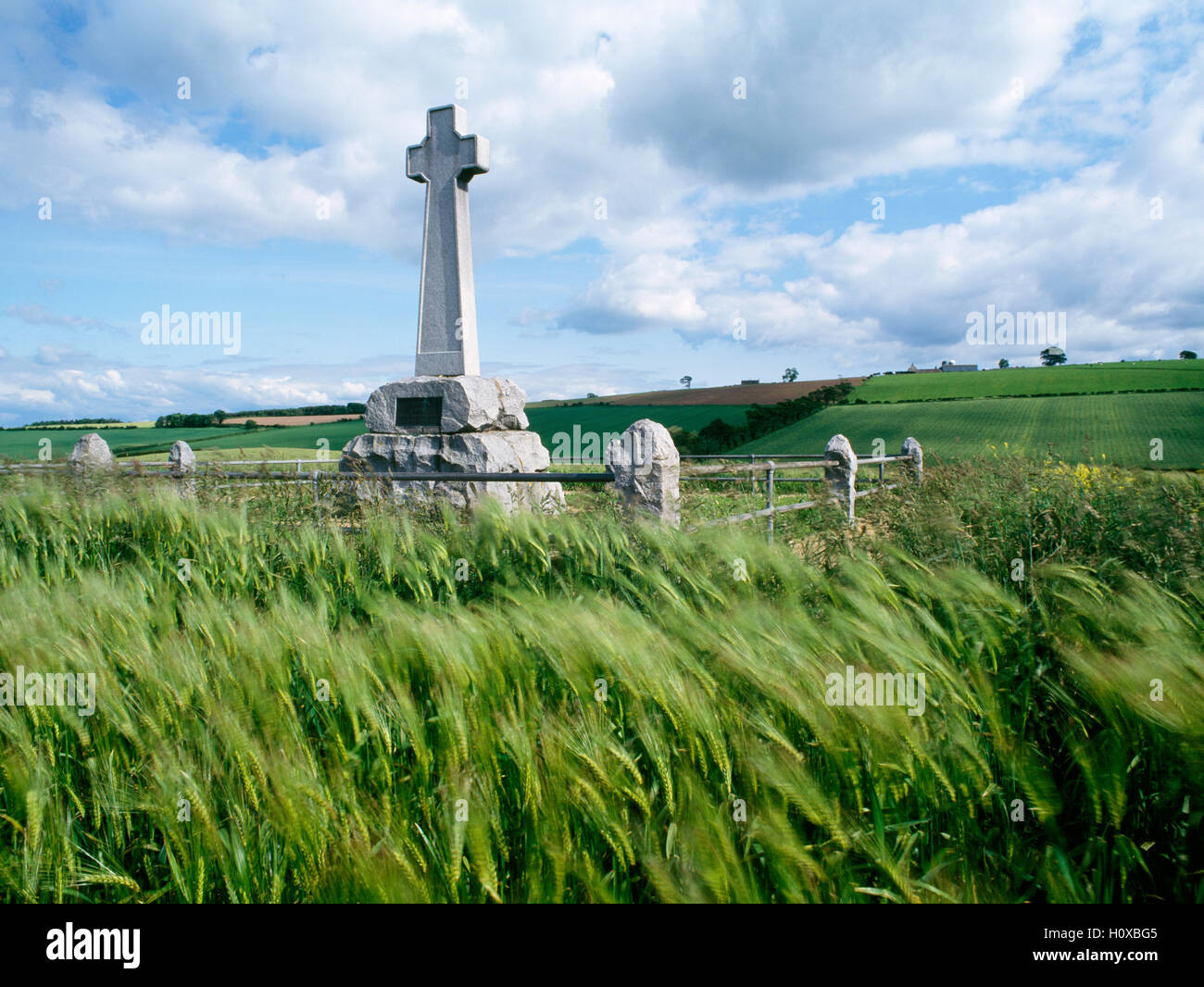Piper's Hill Monument, Flodden Field, Branxton. Memorial to the last ...