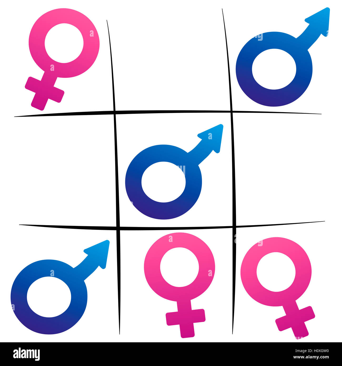 Male female gender symbols hi-res stock photography and images - Alamy