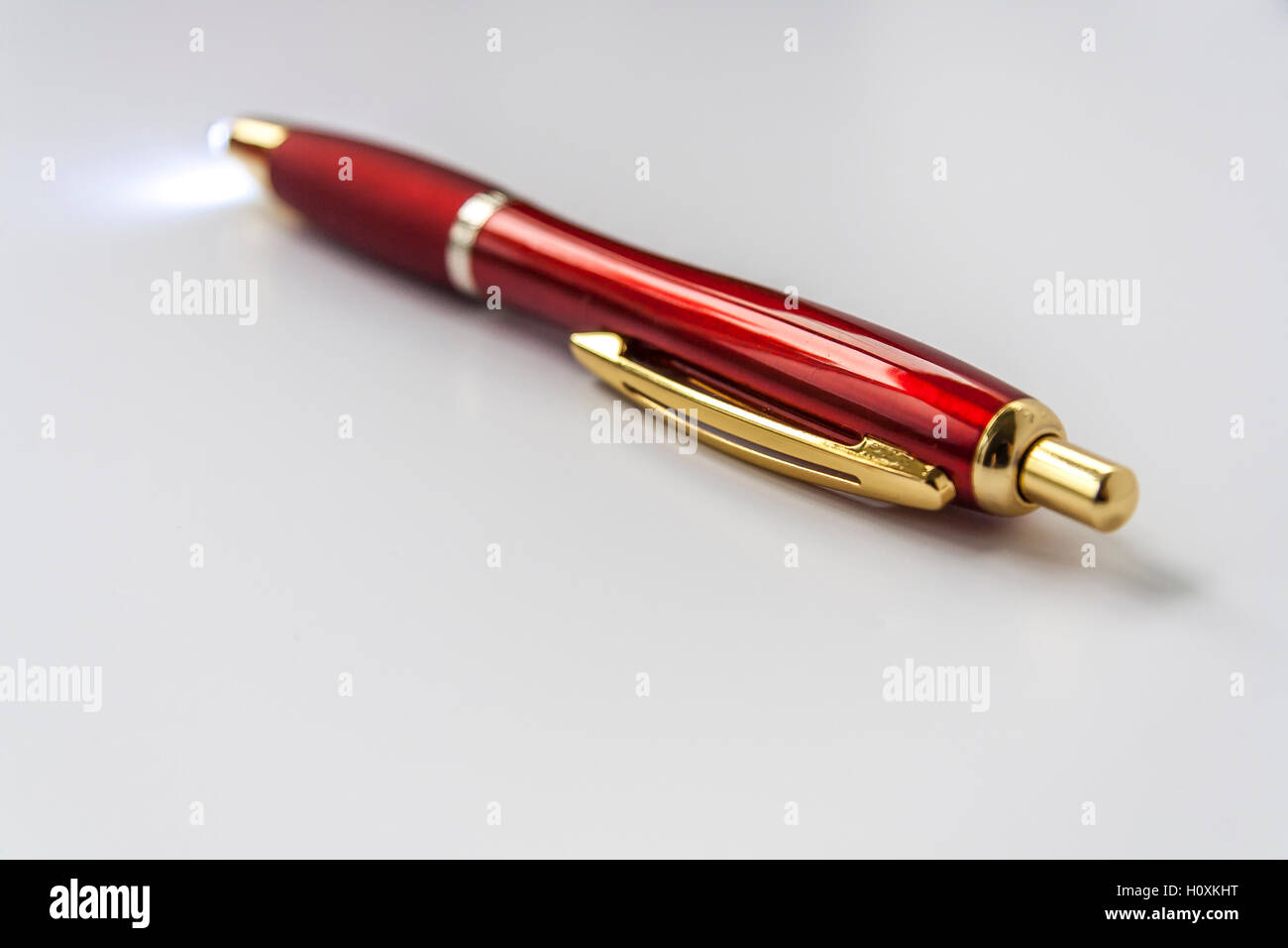 Led Light Ballpoint Pen Stock Photo - Alamy