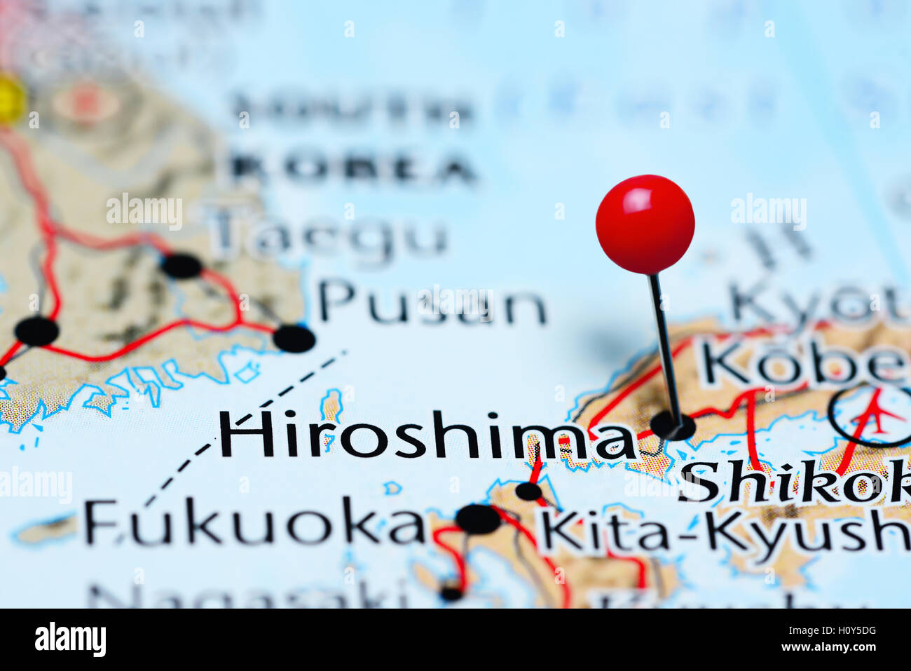 Map of hiroshima hi-res stock photography and images - Alamy