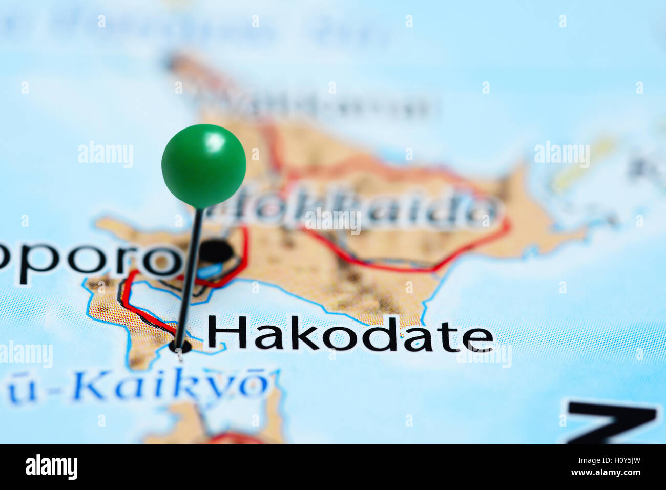 Hokkaido map hi-res stock photography and images - Alamy