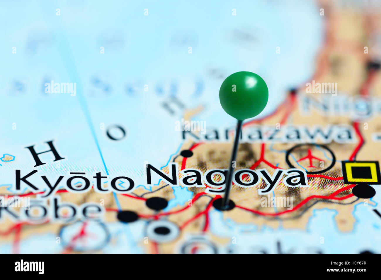 Map of nagoya hi-res stock photography and images - Alamy