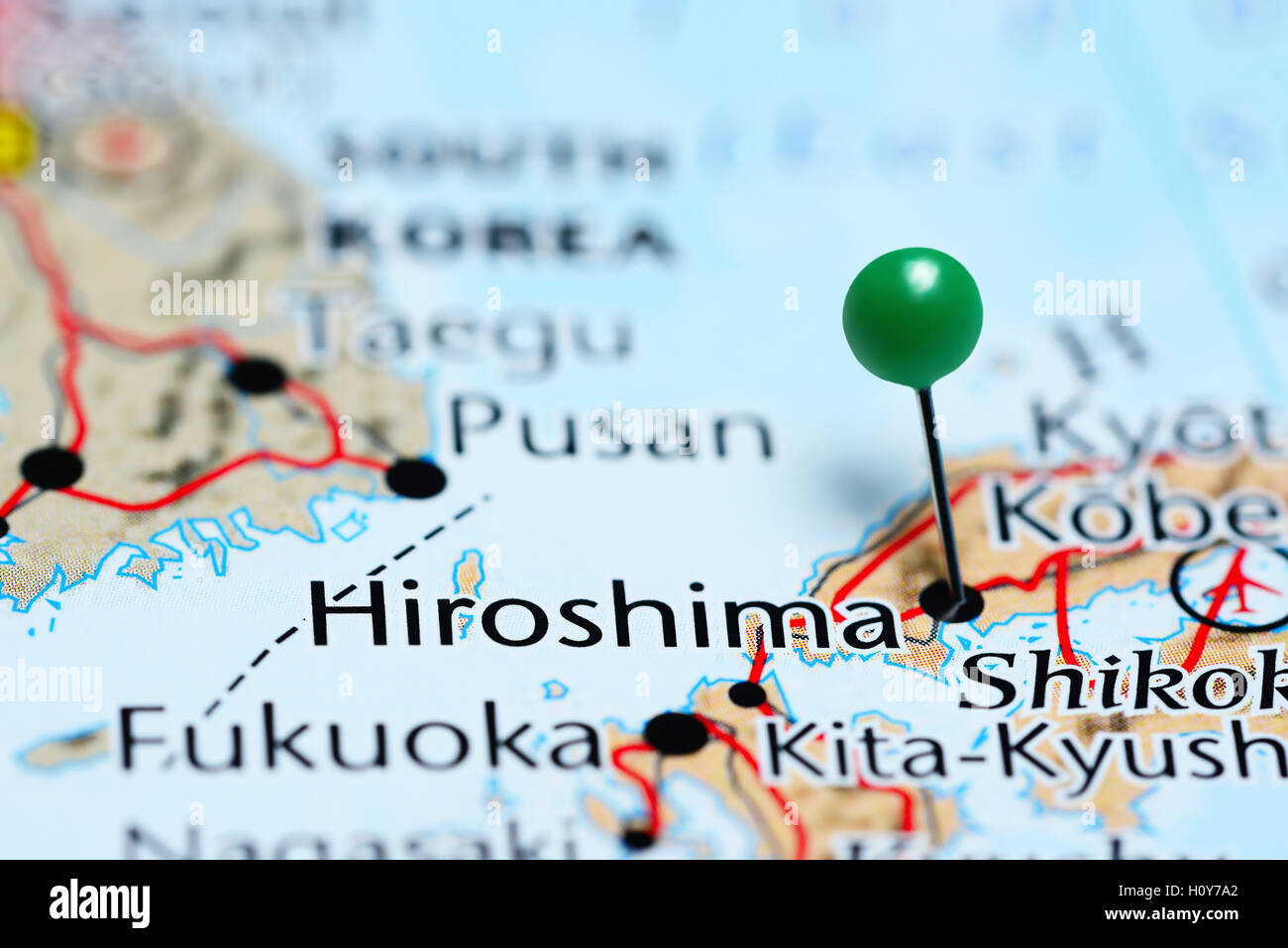 Hiroshima map hi-res stock photography and images - Alamy