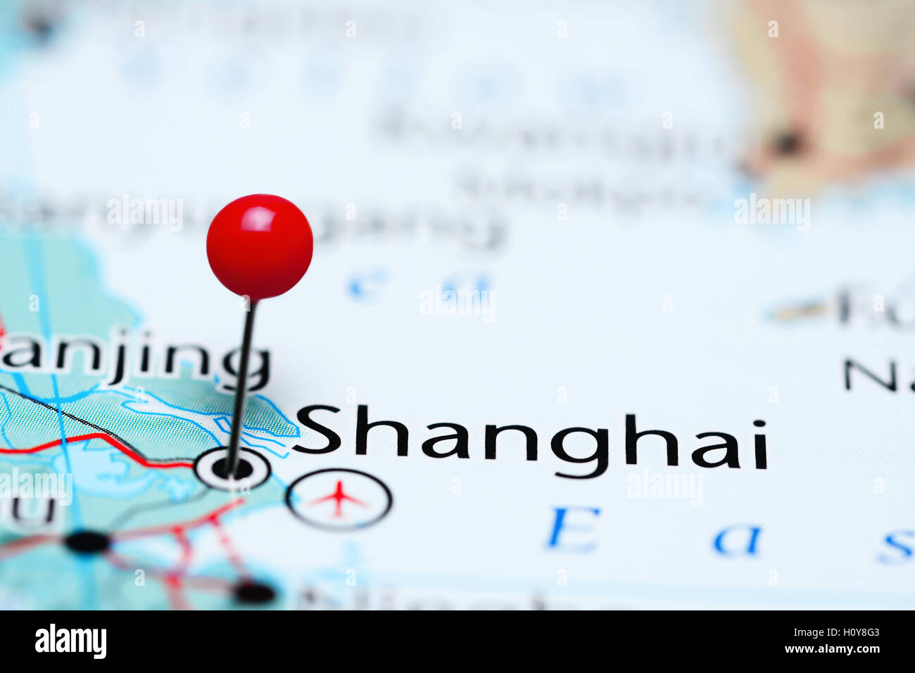 Map of shanghai hi-res stock photography and images - Alamy