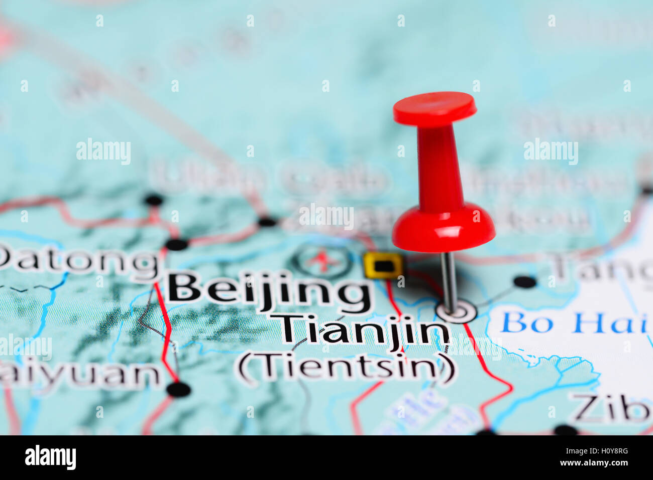 Tianjin map hi-res stock photography and images - Alamy