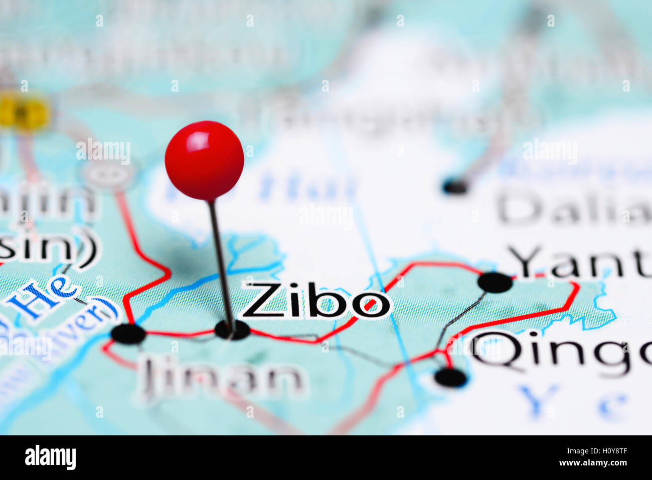 Zibo map hi-res stock photography and images - Alamy