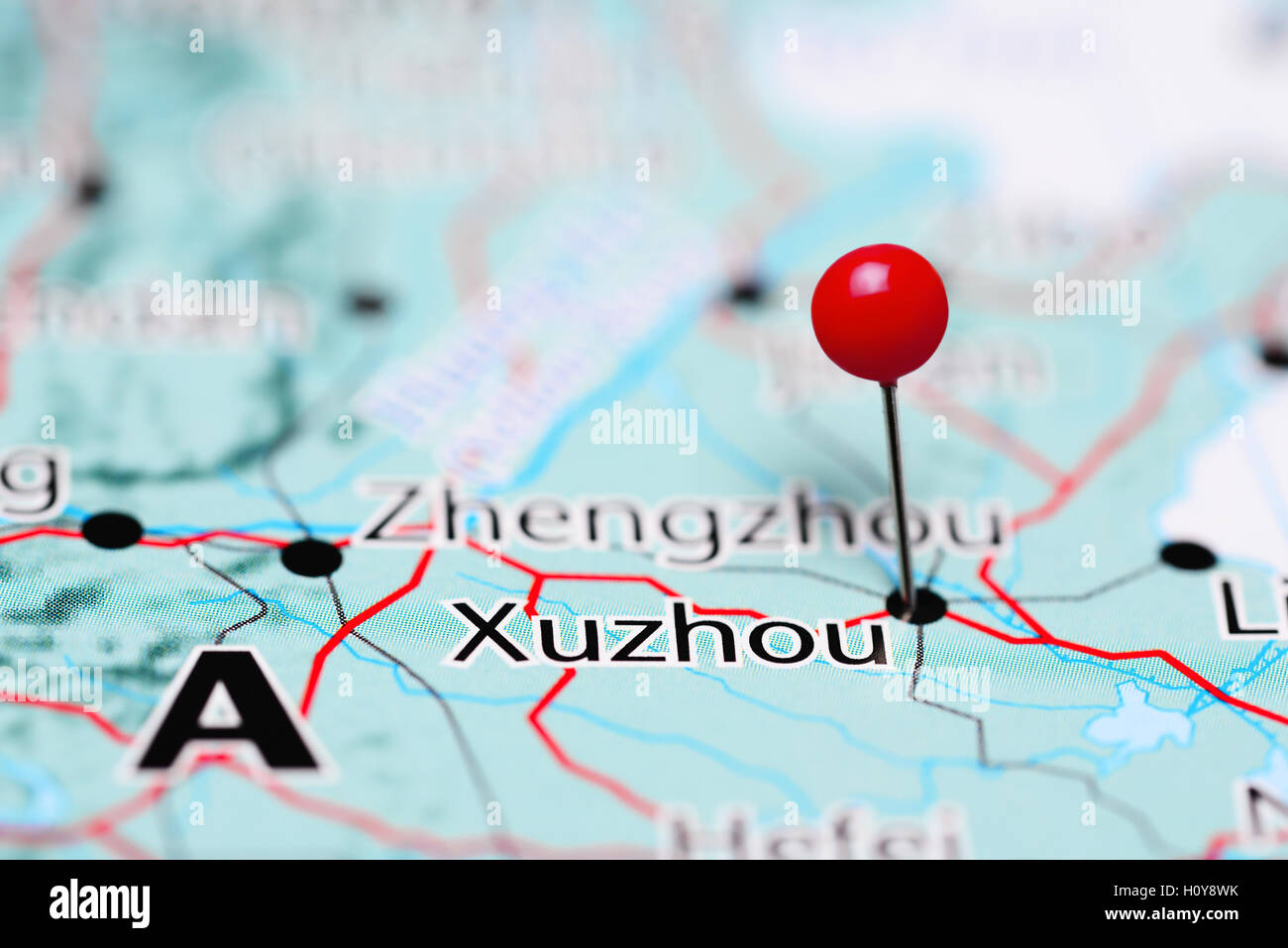 Xuzhou map hi-res stock photography and images - Alamy