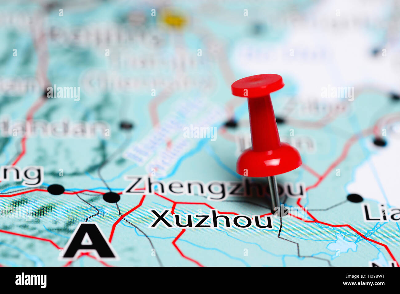 Xuzhou map hi-res stock photography and images - Alamy