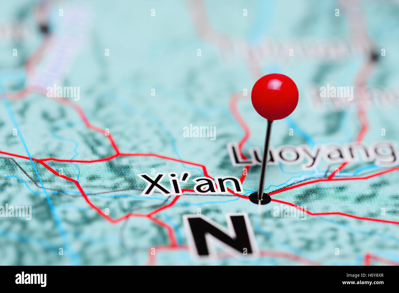 Xian map hi-res stock photography and images - Alamy