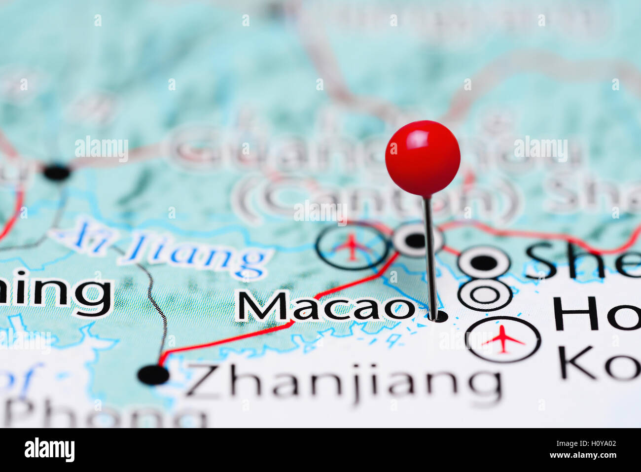 Map of macao hi-res stock photography and images - Alamy