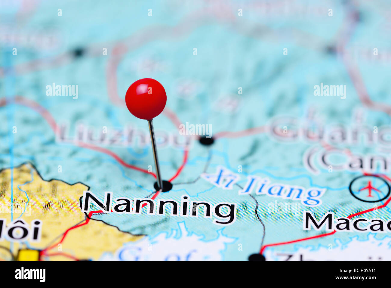 Nanning map hi-res stock photography and images - Alamy