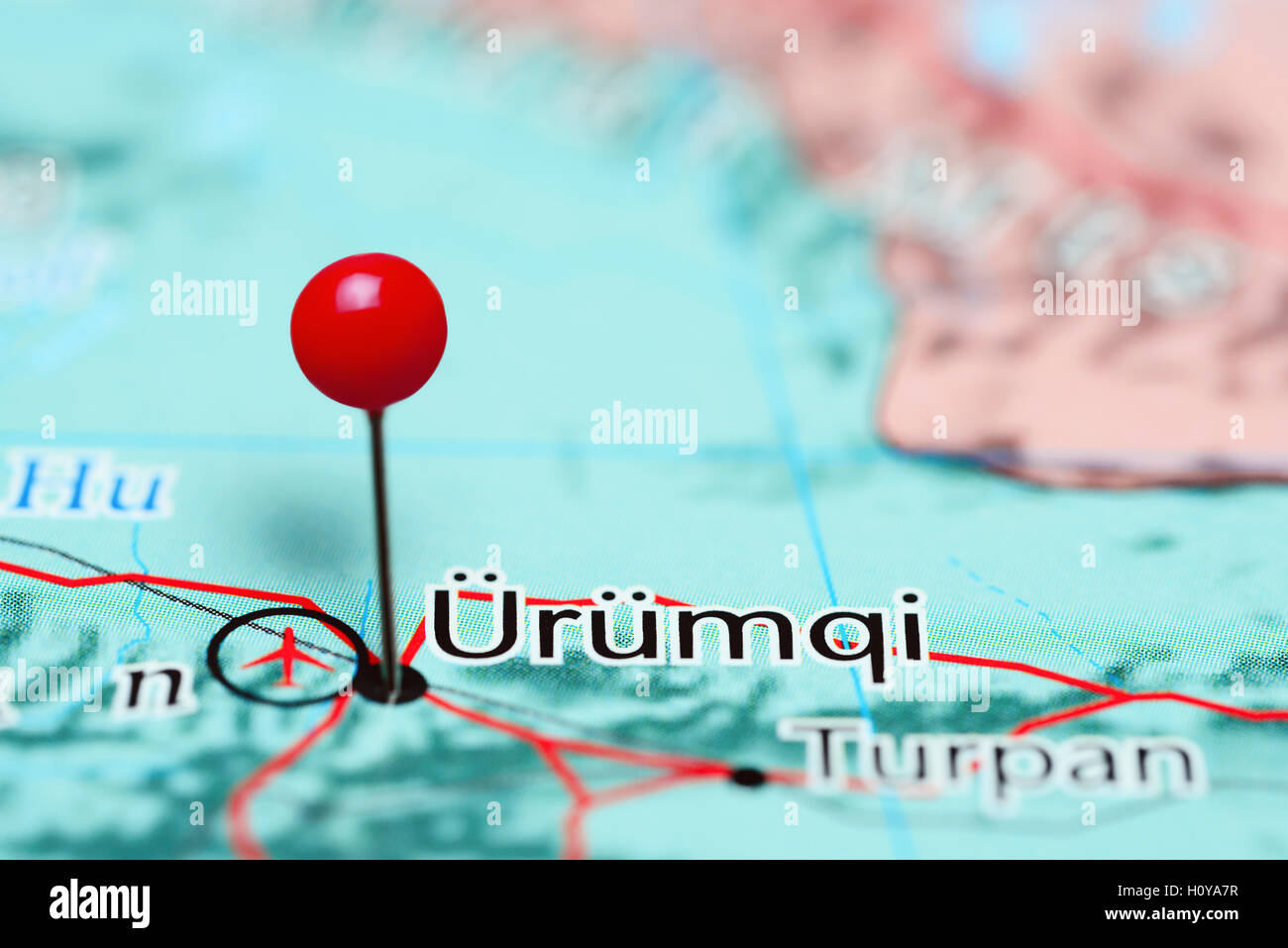 Urumqi map hi-res stock photography and images - Alamy