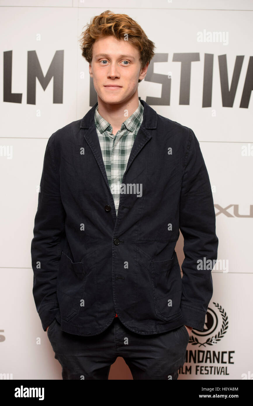 George MacKay attending the opening night gala of the Raindance Film ...