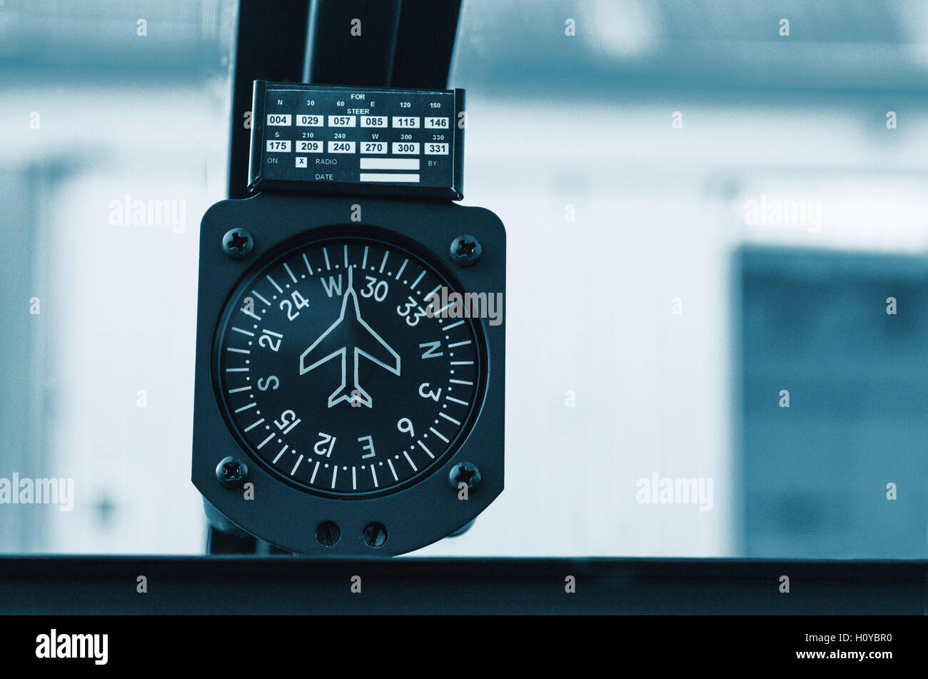Cockpit helicopter - Instruments panel. Interior of helicopter control ...