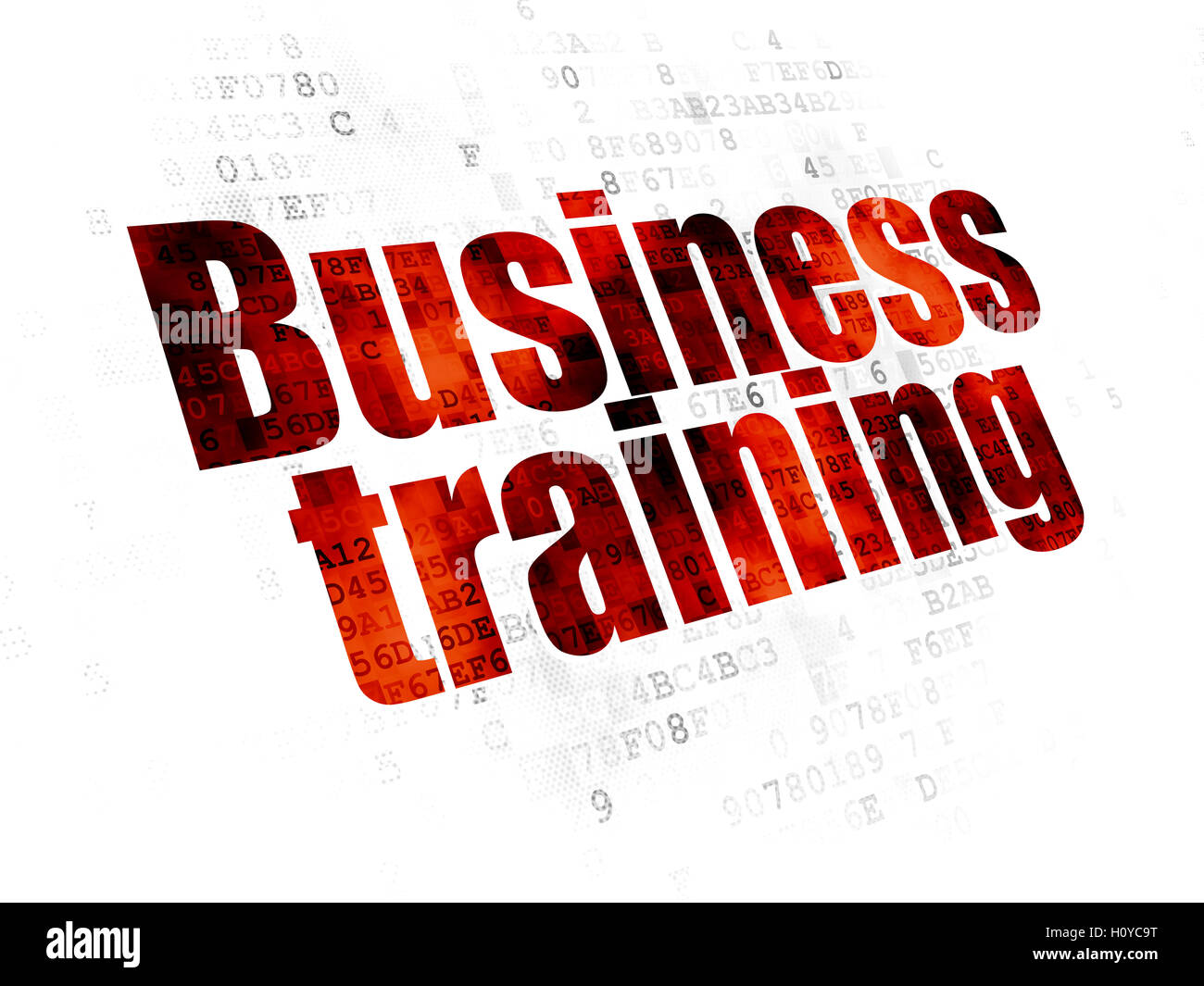 Education concept: Business Training on Digital background Stock Photo ...