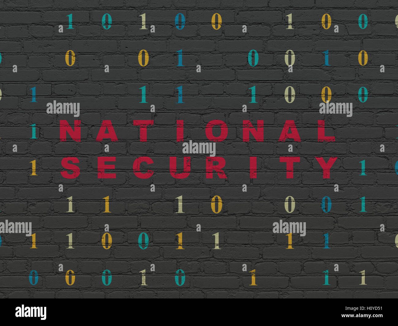 Security concept: National Security on wall background Stock Photo - Alamy