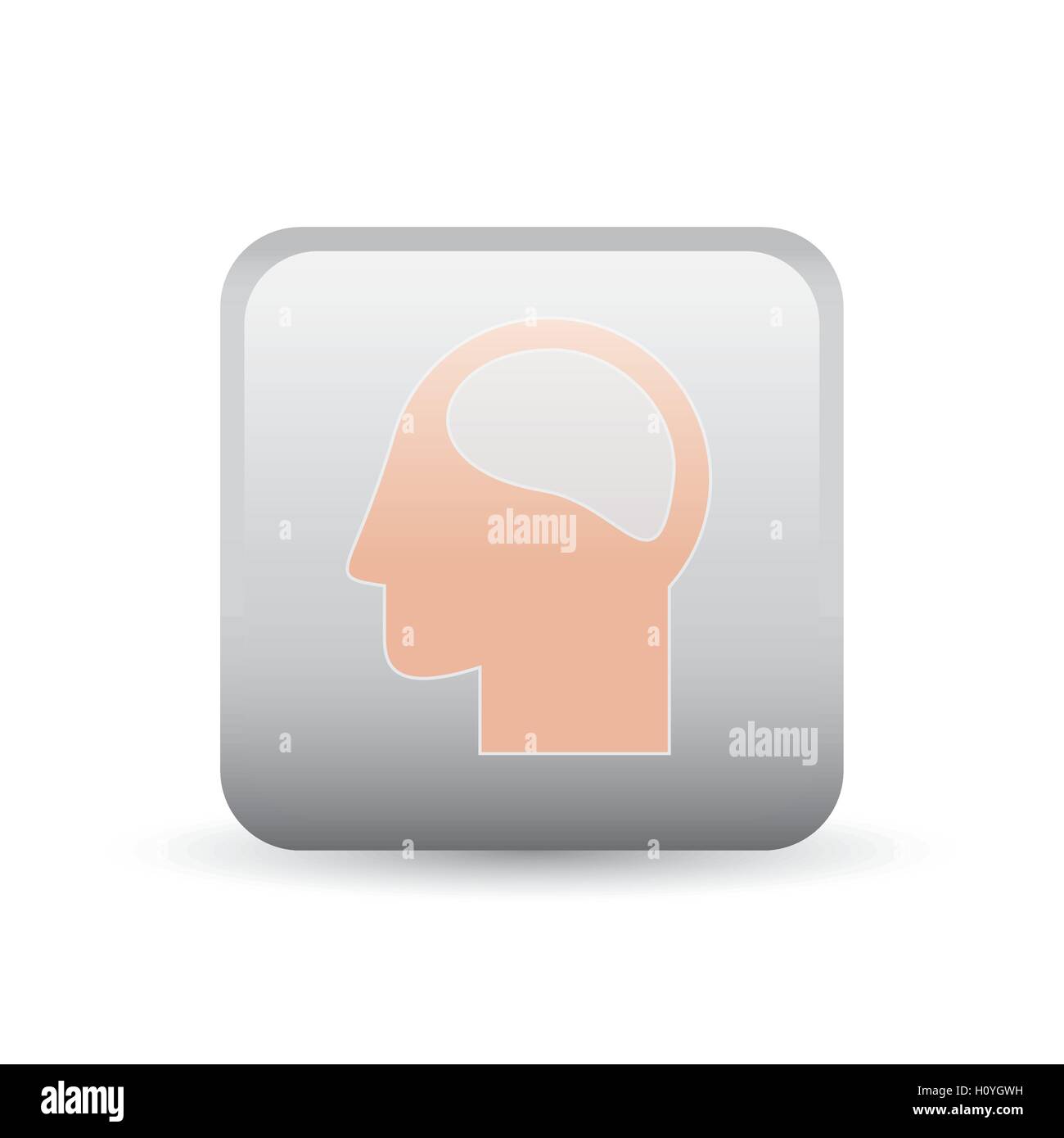 Head inside frame design Stock Vector Image & Art - Alamy