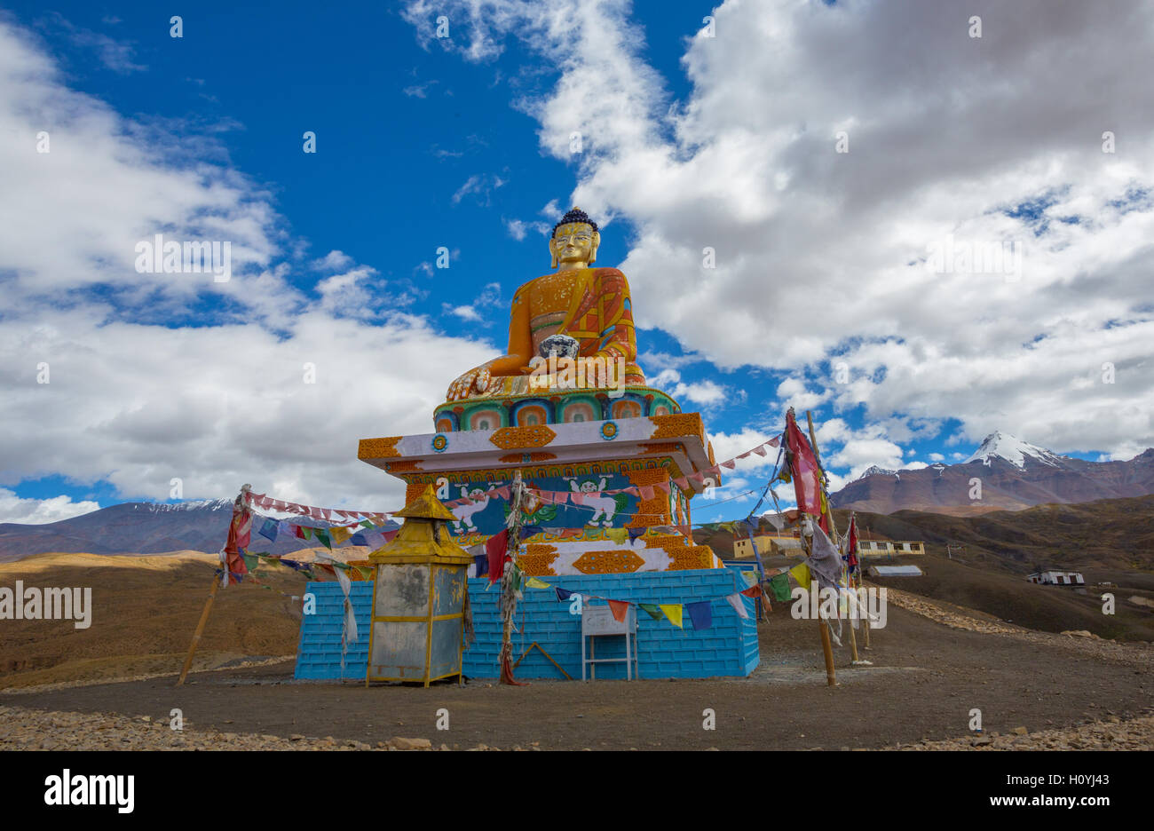 Buddha Statue in Langza Village (Spiti Valley, Himachal Pradesh Stock ...