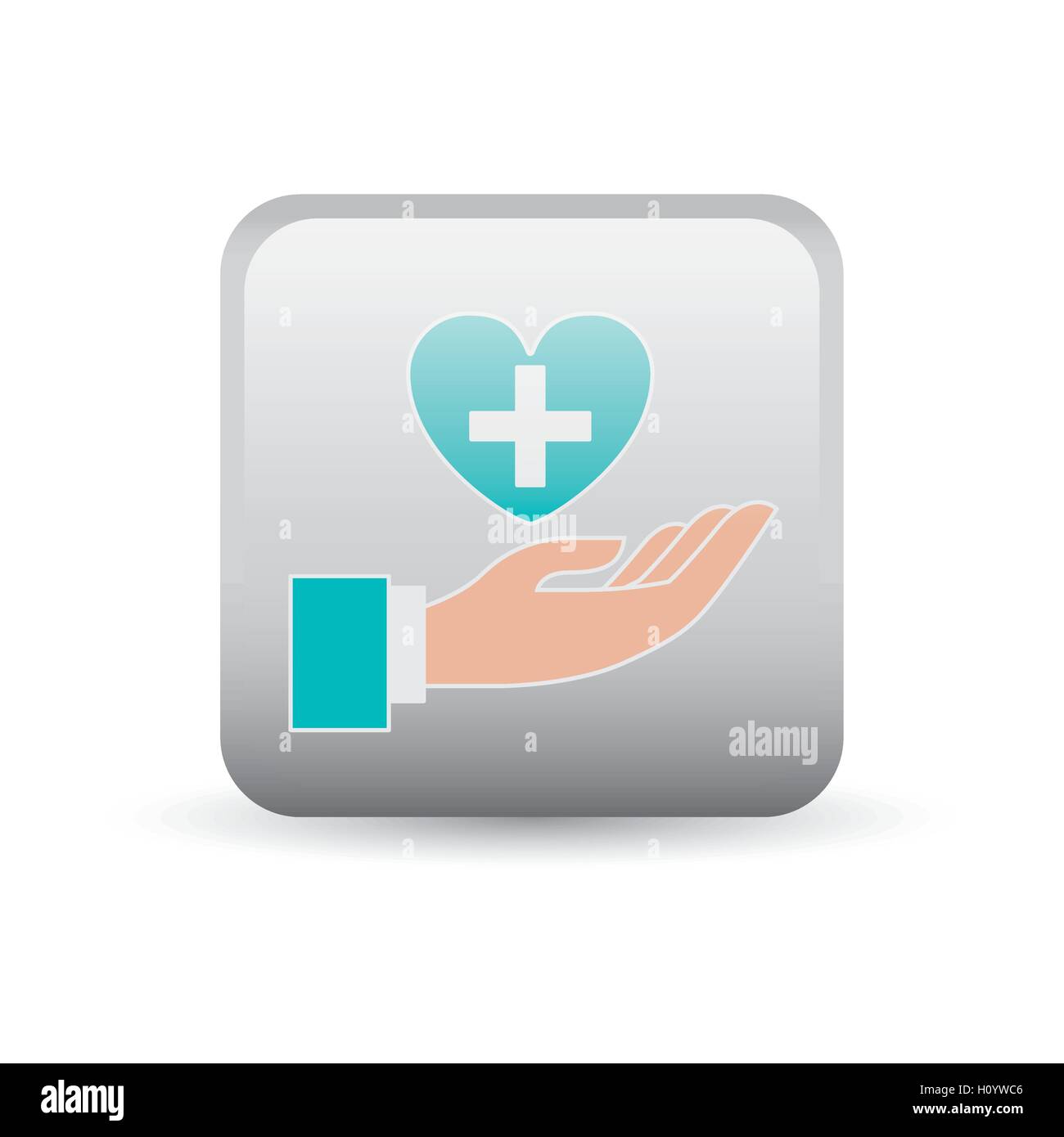 Cross and heart inside frame design Stock Vector Image & Art - Alamy