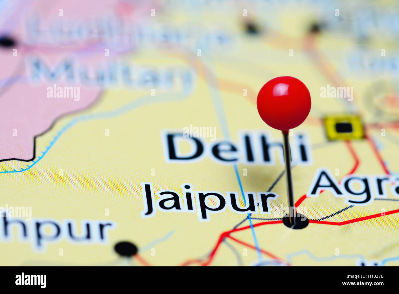 Jaipur map hi-res stock photography and images - Alamy