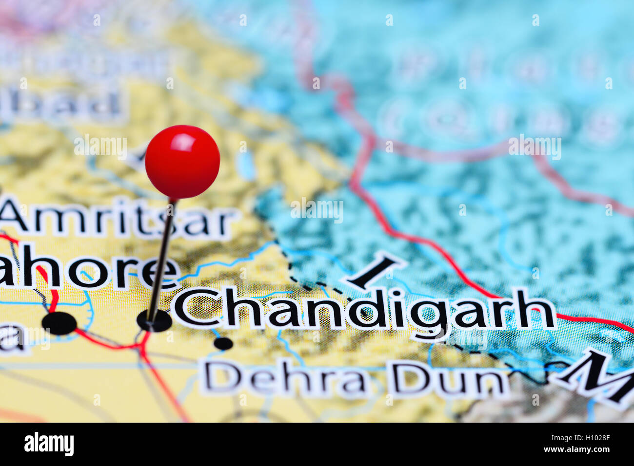 Chandigarh map hi-res stock photography and images - Alamy