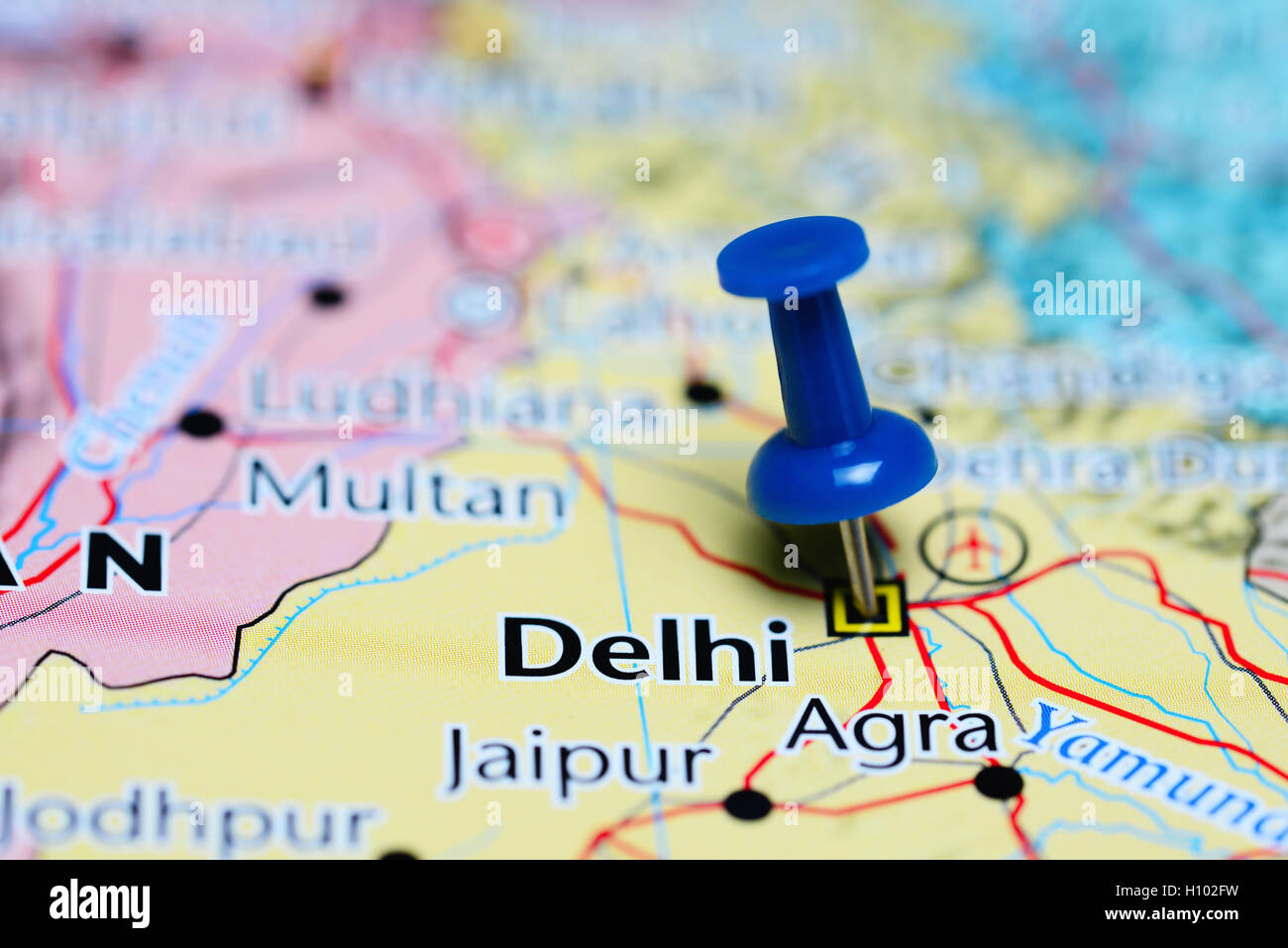 Delhi map hi-res stock photography and images - Alamy