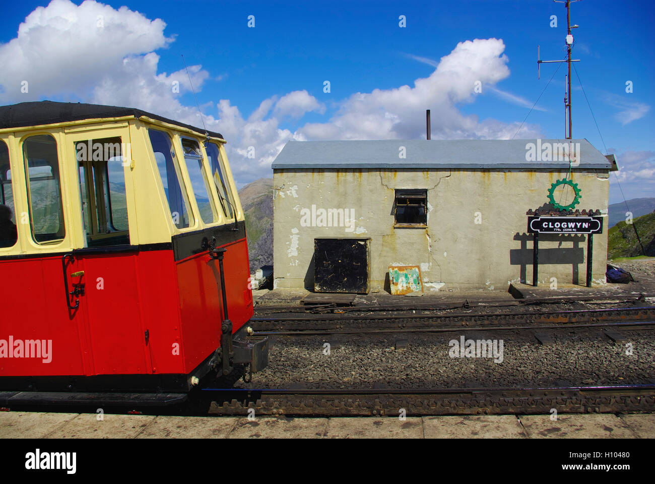 Snowdon Mountain Railway Clogwyn Station Stock Photo - Alamy