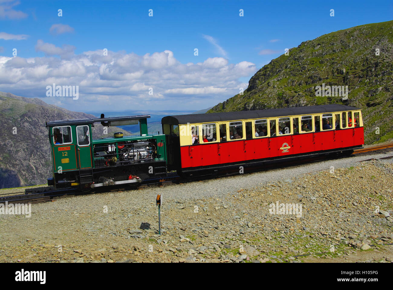 Snowdon Mountain Railway Clogwyn Station Stock Photo - Alamy