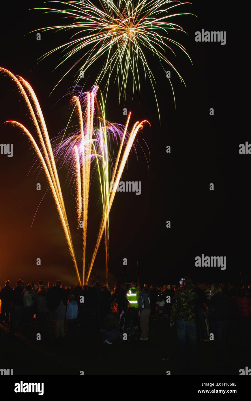 Organised Firework Display Stock Photo - Alamy