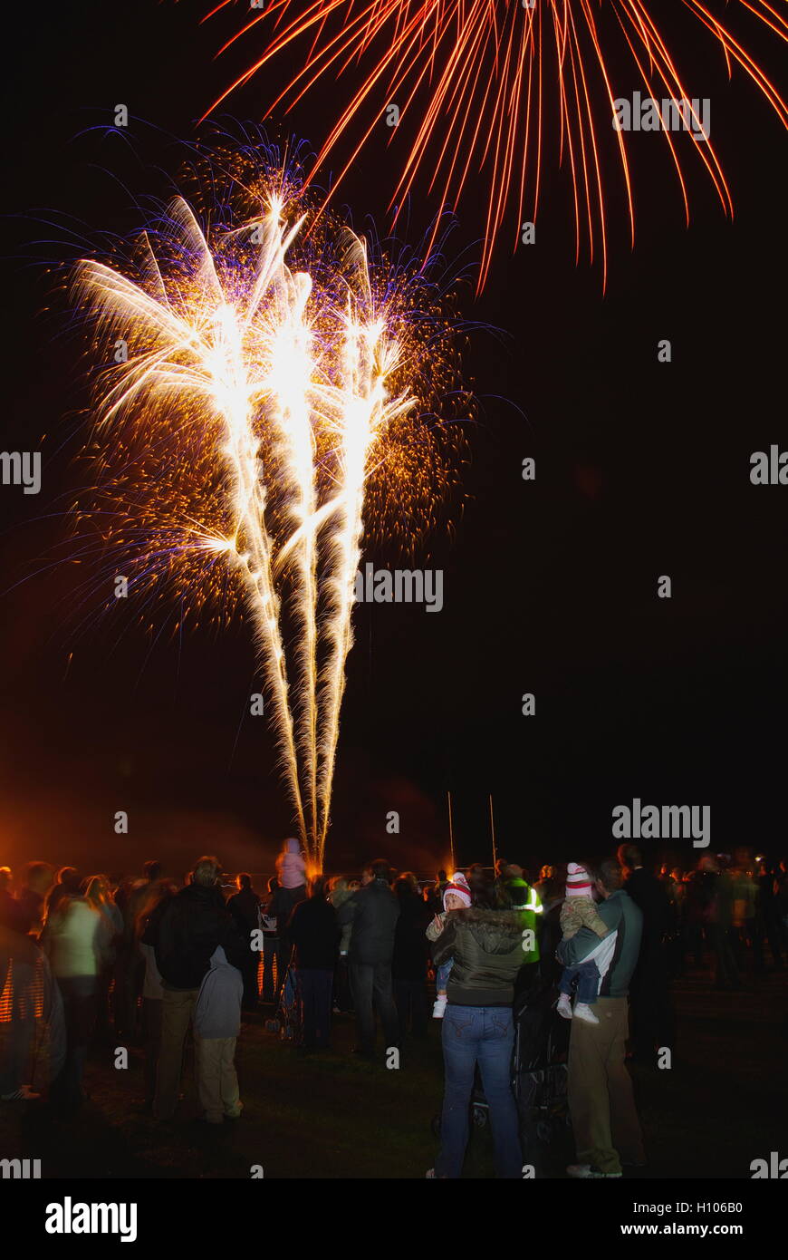 Organised Firework Display Stock Photo - Alamy