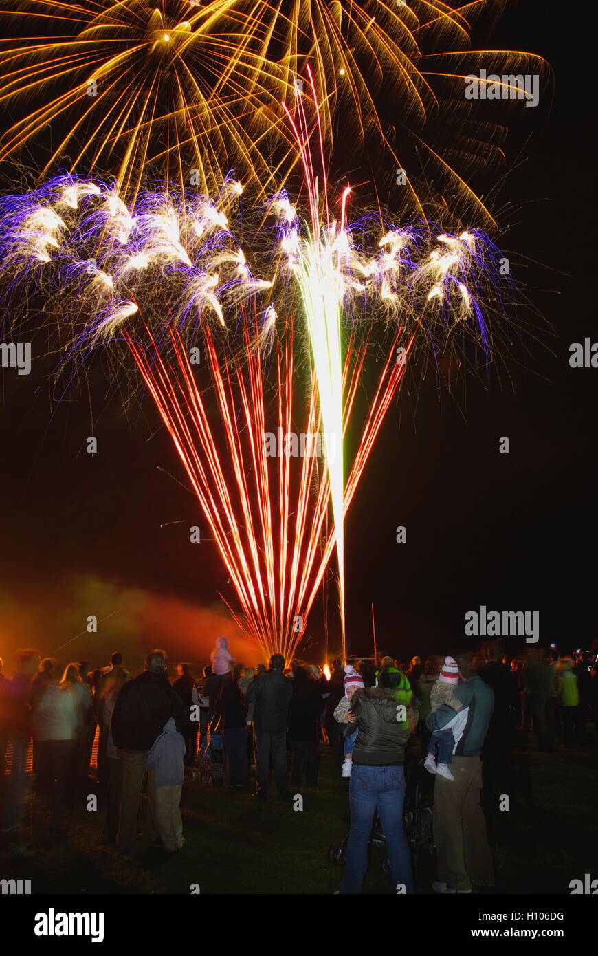Organised Firework Display Stock Photo - Alamy