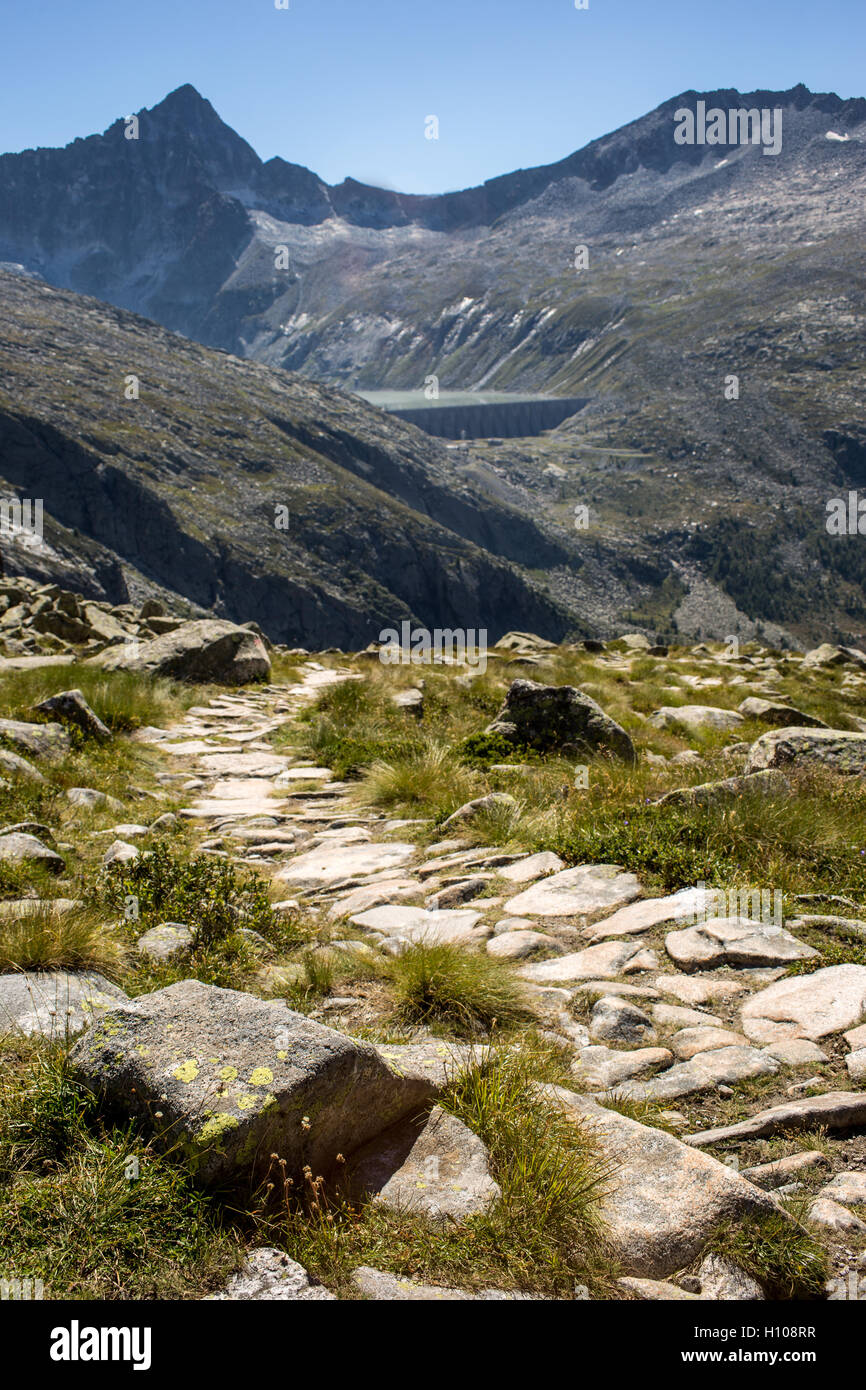 stoned road to Adamello. Italy Stock Photo - Alamy