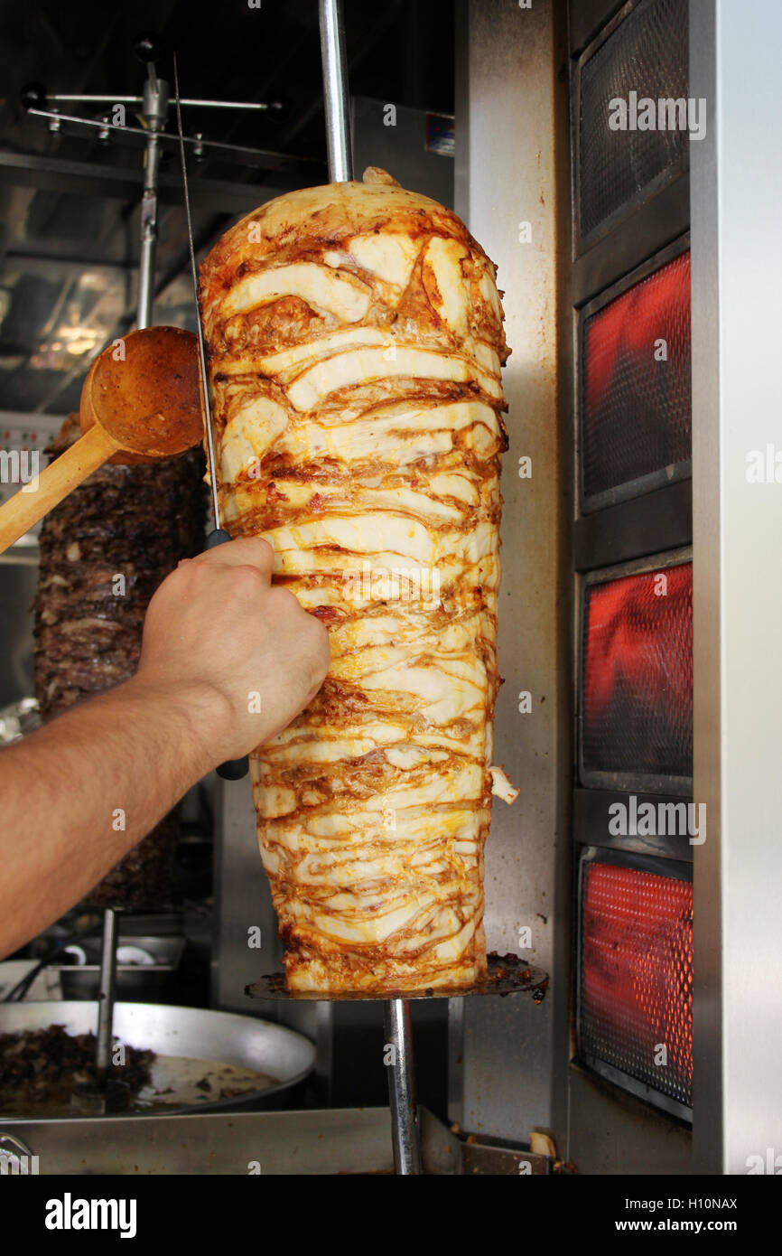 Hanging kebab hi-res stock photography and images - Alamy