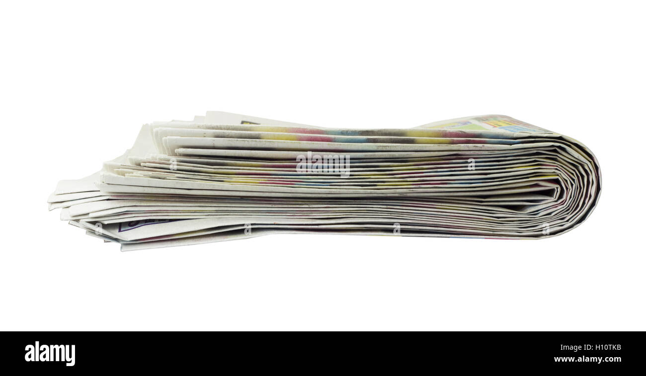Stack of newspapers Stock Photo - Alamy